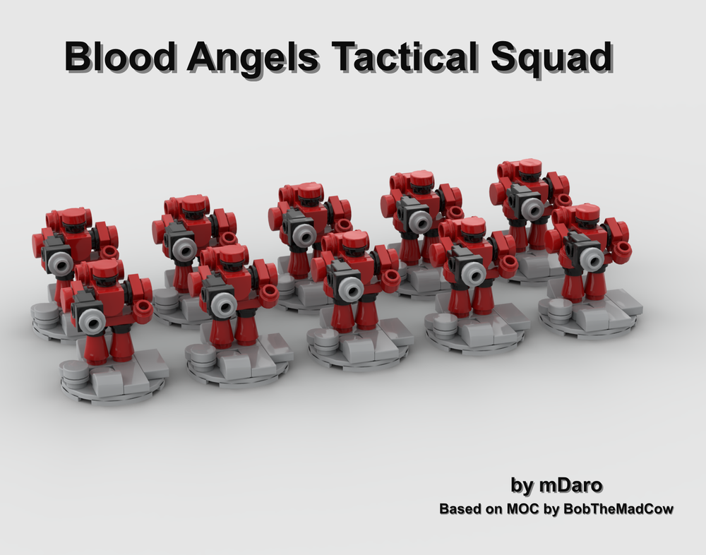 LEGO MOC Blood Angels Tactical Squad by mDaro | Rebrickable - Build ...