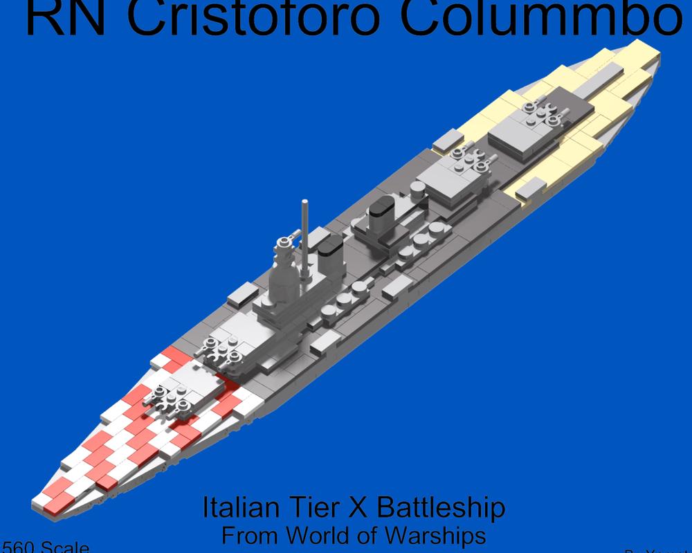 LEGO MOC 1:560 Scale RM Cristoforo Colombo by yamato534 | Rebrickable ...