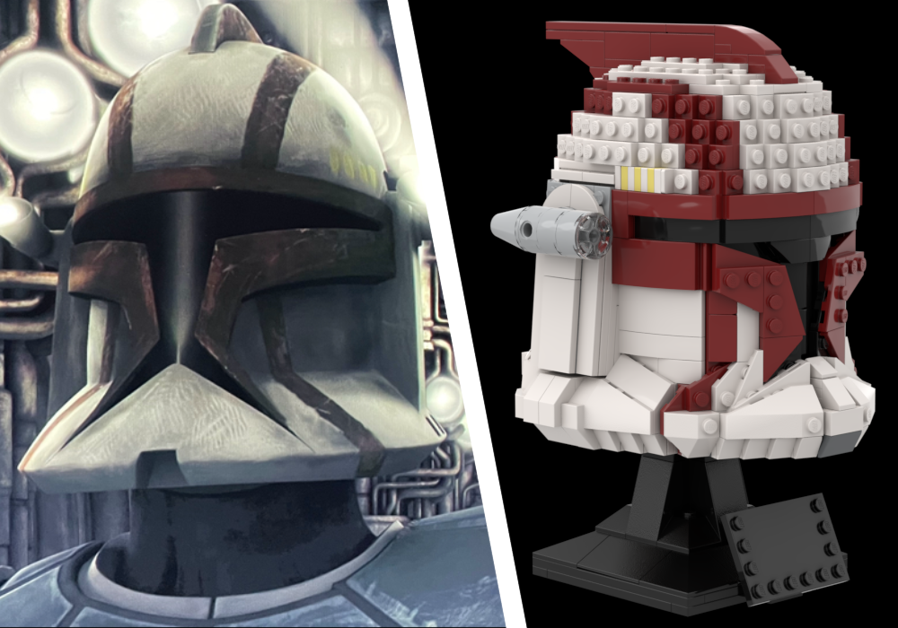 LEGO MOC Commander Fil P1 Helmet by OrchardBuilds | Rebrickable - Build ...