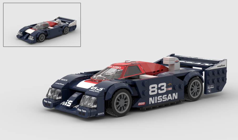 LEGO MOC 1989 Nissan GTP-ZX Turbo by Ryno917 | Rebrickable - Build with ...