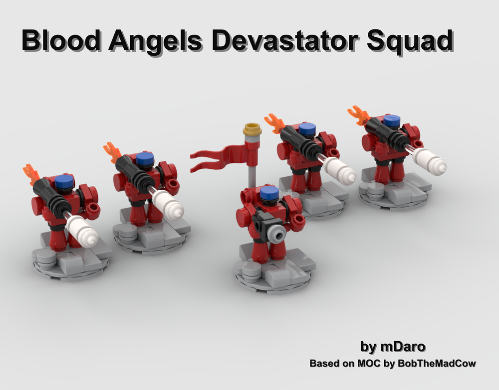LEGO MOC Blood Angels Devastator Squad by mDaro | Rebrickable - Build ...