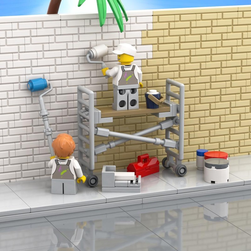 LEGO MOC Rolling Scaffold by PriBri | Rebrickable - Build with LEGO