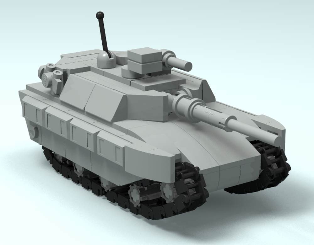 LEGO MOC micro scale M1 Abrams (1$) by Fighterjetfan15 | Rebrickable ...