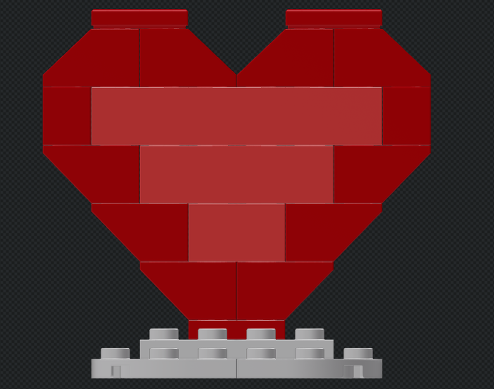 LEGO MOC Heart by lesterdy | Rebrickable - Build with LEGO
