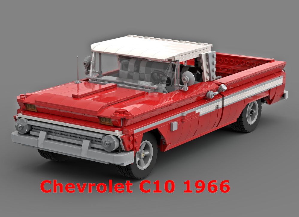 LEGO MOC Chevrolet C10 1966 (Red version) by syzygy87 | Rebrickable ...