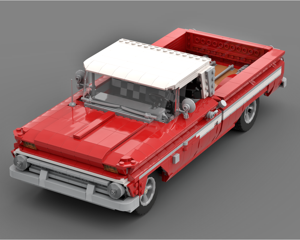 LEGO MOC Chevrolet C10 1966 (Red version) by syzygy87 | Rebrickable ...