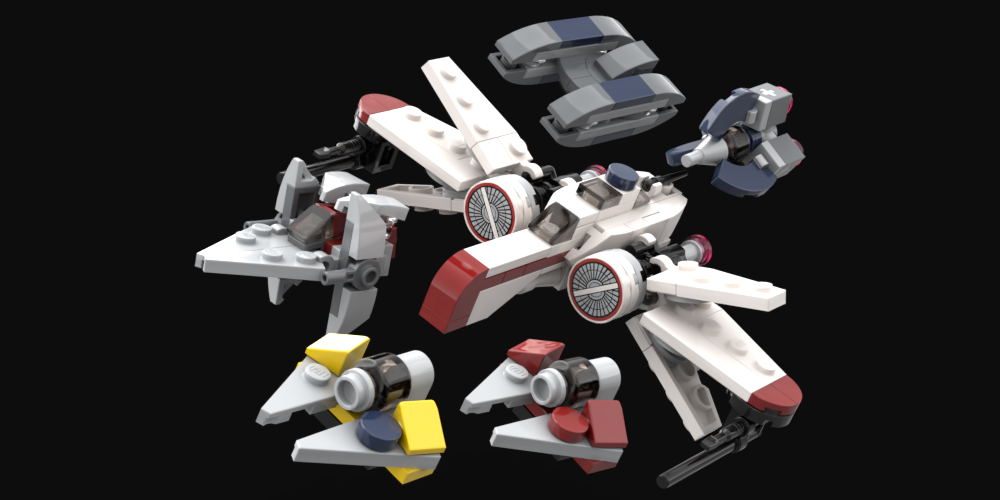 LEGO MOC Battle of Coruscant Starfighter Pack by DarthSchrader ...