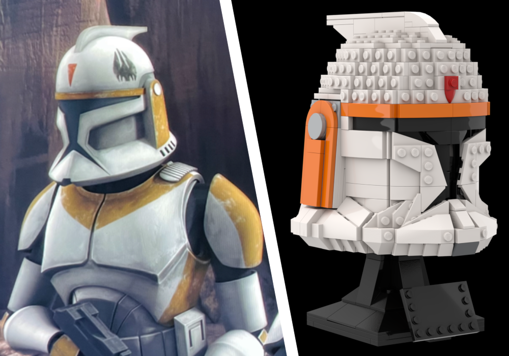 LEGO MOC Boil P1 Helmet by OrchardBuilds | Rebrickable - Build with LEGO
