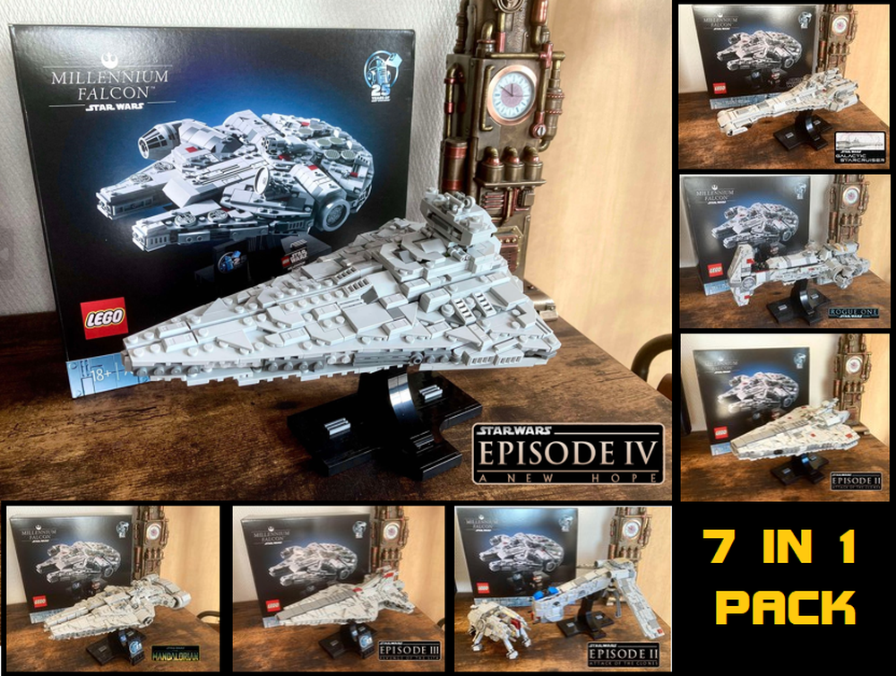 LEGO MOC 75375 Falcon Ultimate 7 in 1 Pack by CreationCaravan (Brad ...