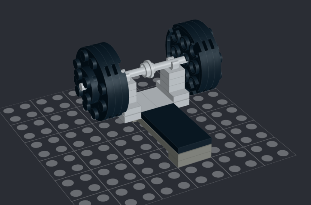 LEGO MOC A LEGO Bench press by Grecindueye | Rebrickable - Build with LEGO