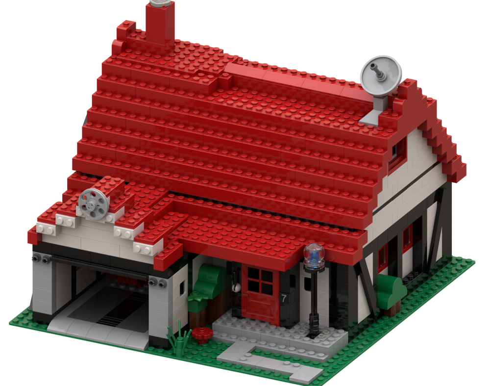 LEGO MOC Timberframed House MOC by BlueB | Rebrickable - Build with LEGO