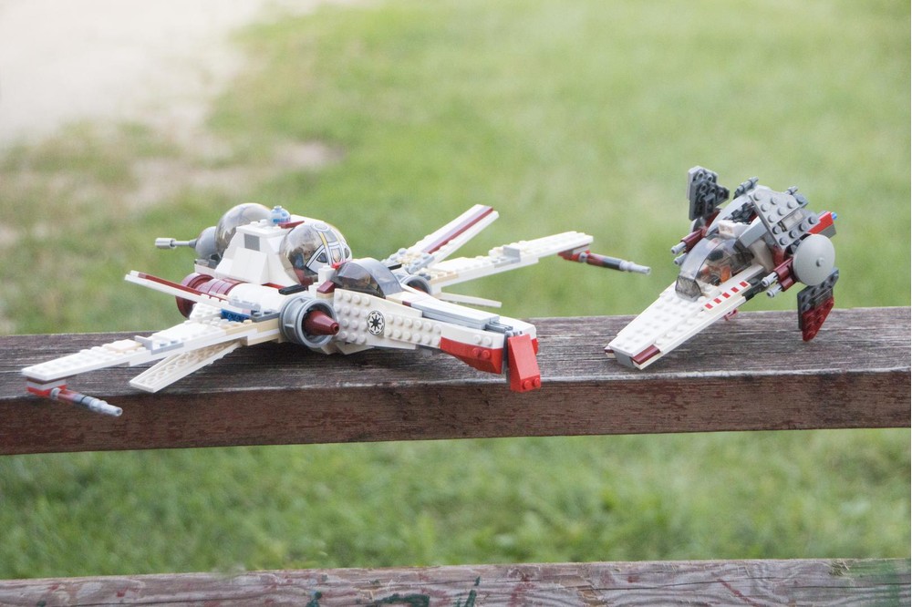 Lego Moc Arc 170 Fighter And V Wing 7676 Alternate Build By