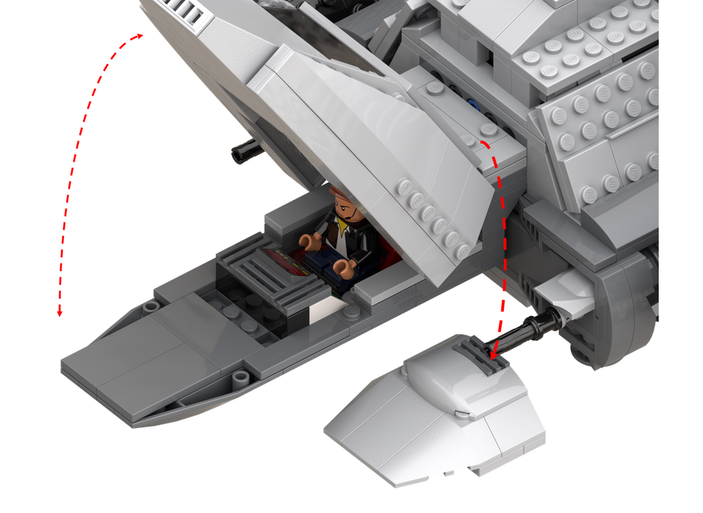 Lego Moc Shuttle Gunboat Hybrid Ugly Class By Malcav Rebrickable
