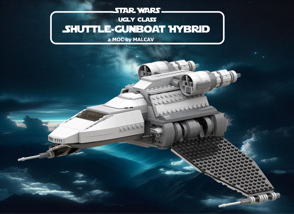 LEGO MOC Shuttle-Gunboat Hybrid - Ugly Class by Malcav | Rebrickable ...