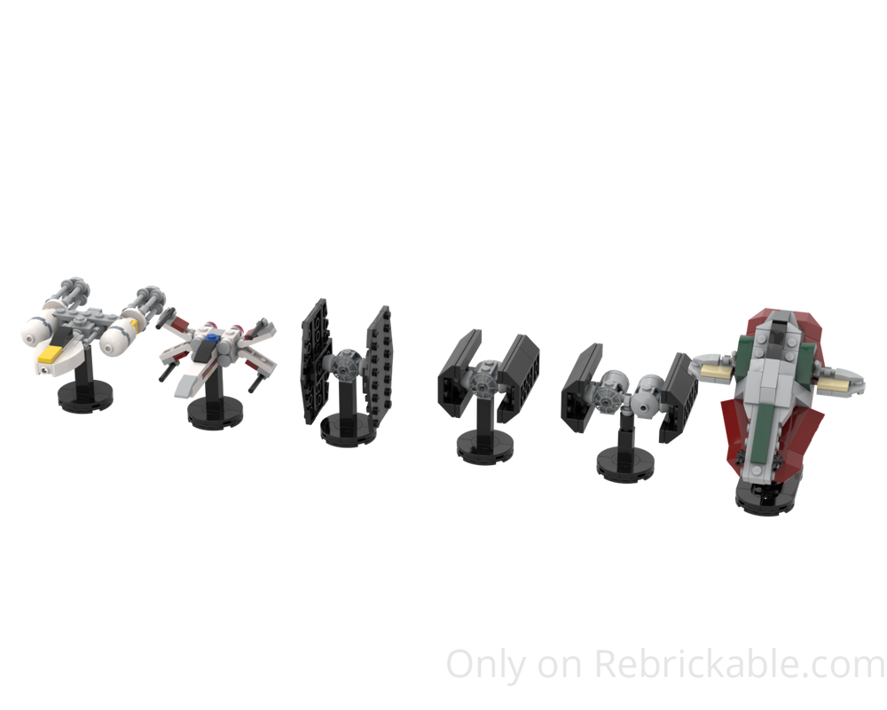 Lego Moc Jango Fetts Slave 1 1200 Scale By Raguidel Rebrickable Build With Lego
