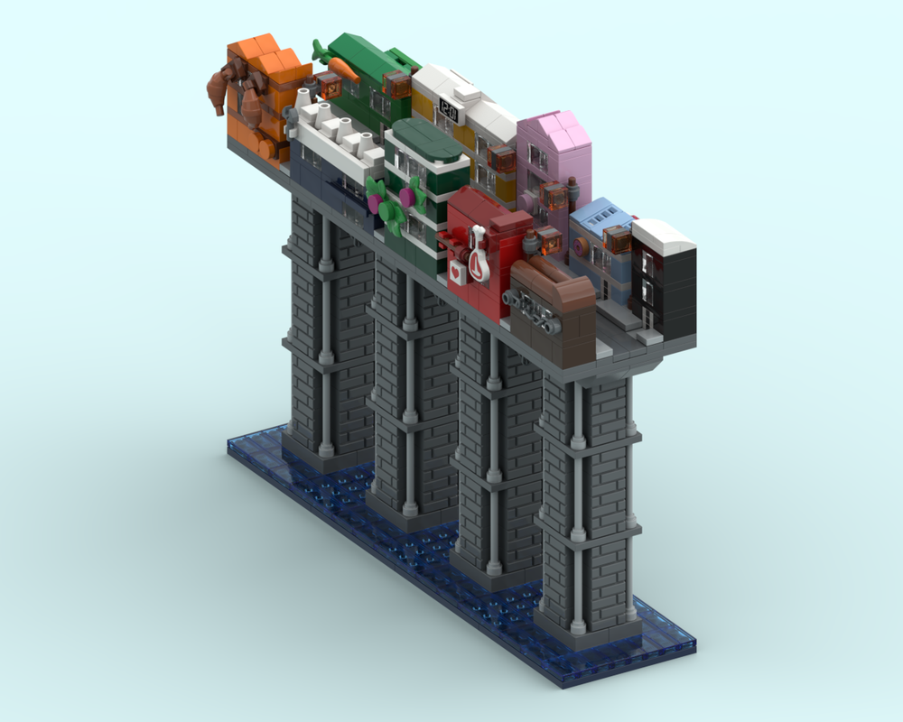 LEGO MOC Bridge city by Sayannara | Rebrickable - Build with LEGO