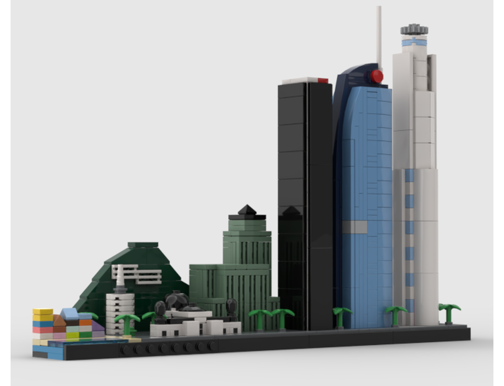 LEGO MOC Los Angeles Skyline by Skyline_Lover | Rebrickable - Build ...