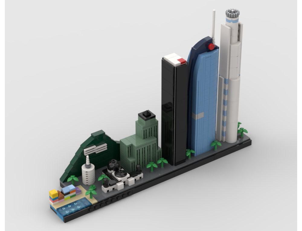 LEGO MOC Los Angeles Skyline by Skyline_Lover | Rebrickable - Build ...