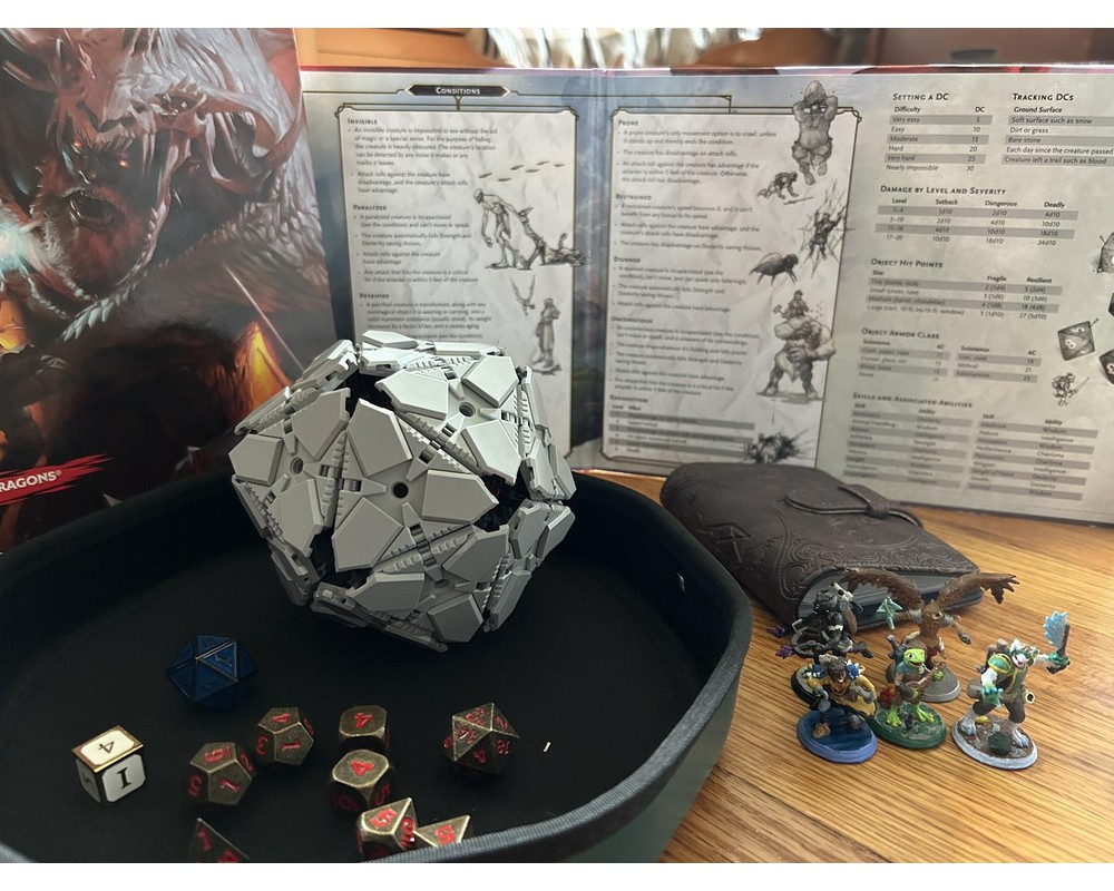 LEGO MOC D20 - Icosahedron - 20 Sided Die by BardicBricks | Rebrickable - Build with LEGO