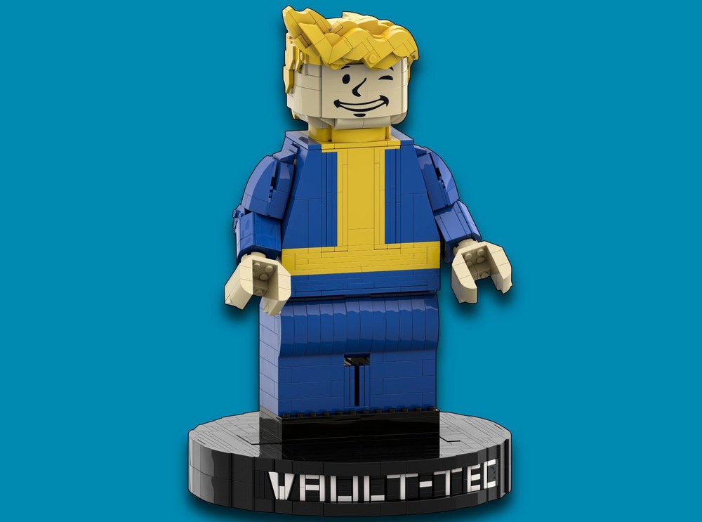 LEGO MOC Up-Scaled LEGO Minifigure - Fallout Vault Boy by ZTBricks ...