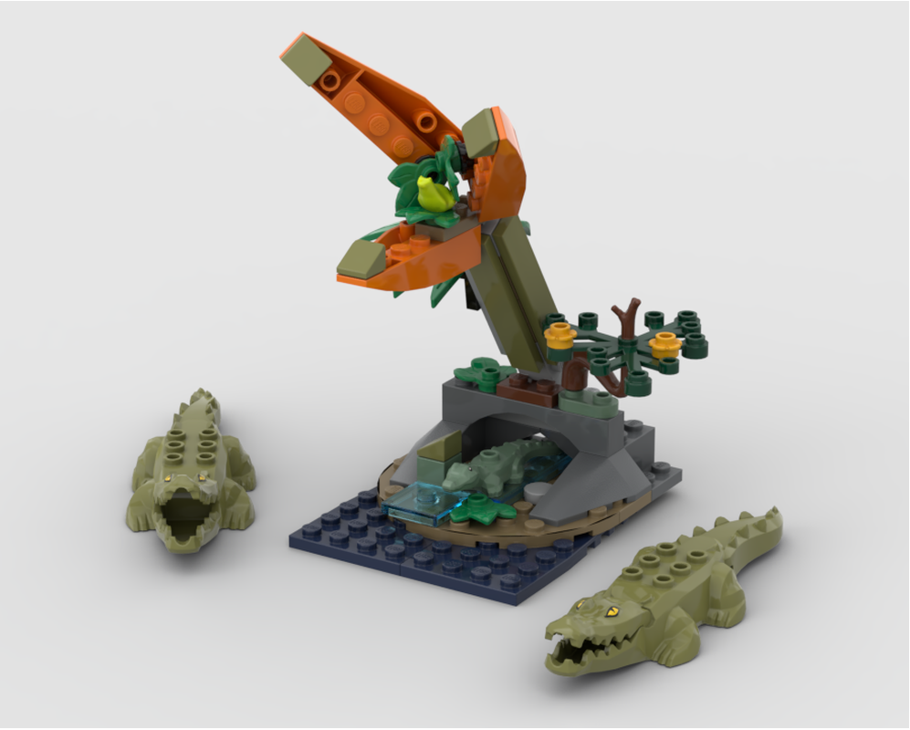 LEGO MOC Carnivorous plant and explorers' canoe by merdeuxd2 ...