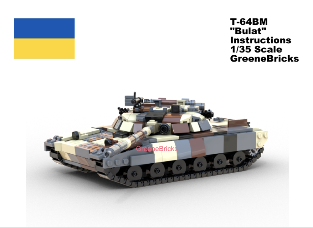 LEGO MOC T-64BM "Bulat" by GreeneBricks | Rebrickable - Build with LEGO