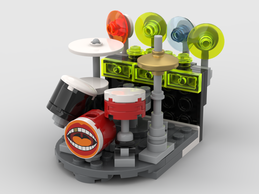 LEGO MOC Animal’s Drum Set by Falconeagle117 | Rebrickable - Build with ...