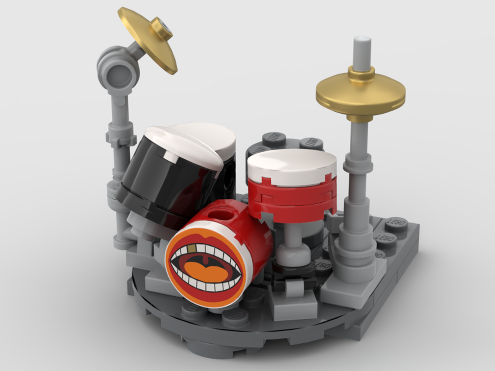 LEGO MOC Animal’s Drum Set by Falconeagle117 | Rebrickable - Build with ...
