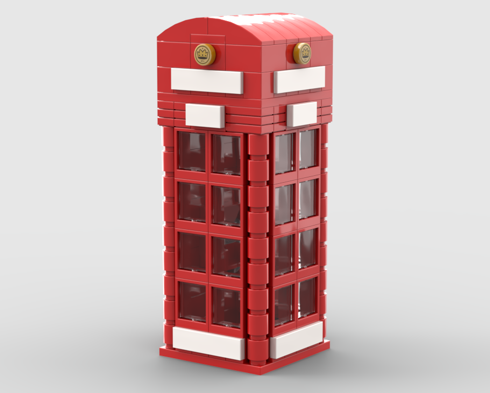 LEGO MOC Phonebooth by RightBrick | Rebrickable - Build with LEGO