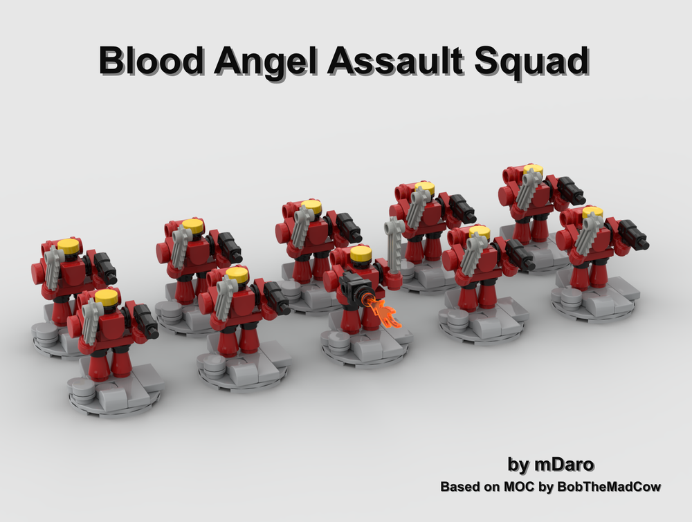 LEGO MOC Blood Angels Assault Squad by mDaro | Rebrickable - Build with ...