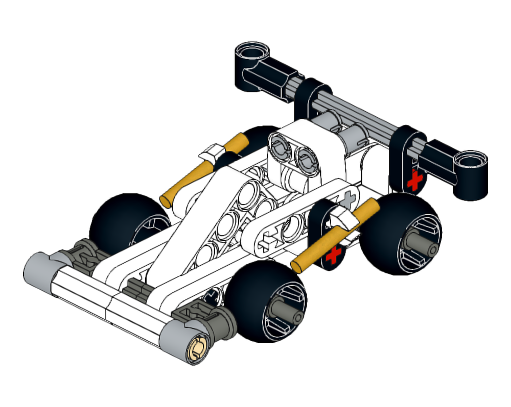 LEGO MOC Go-Kart by NARP | Rebrickable - Build with LEGO