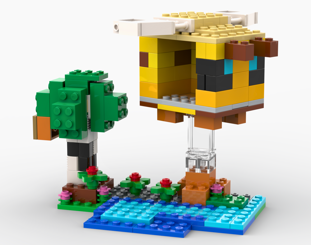 LEGO MOC 10698 Minecraft bee cottage by Lenarex | Rebrickable - Build ...