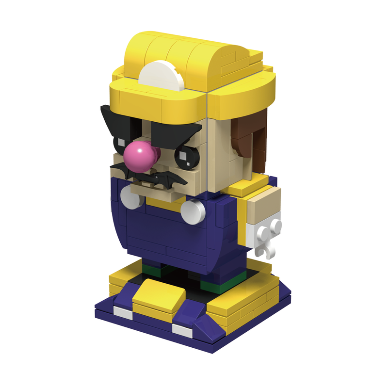 LEGO MOC Wario MOC BrickHeadz & Baseplate (from Super Mario franchise ...