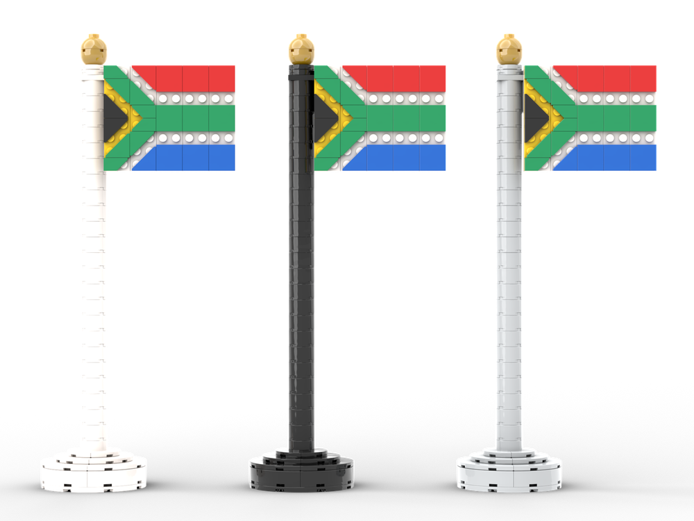 LEGO MOC South African flag and flagpole by ClintM | Rebrickable ...