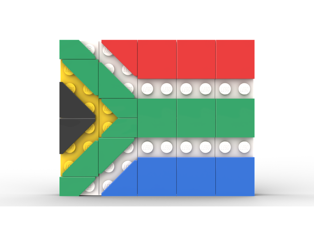 LEGO MOC South African flag and flagpole by ClintM | Rebrickable ...