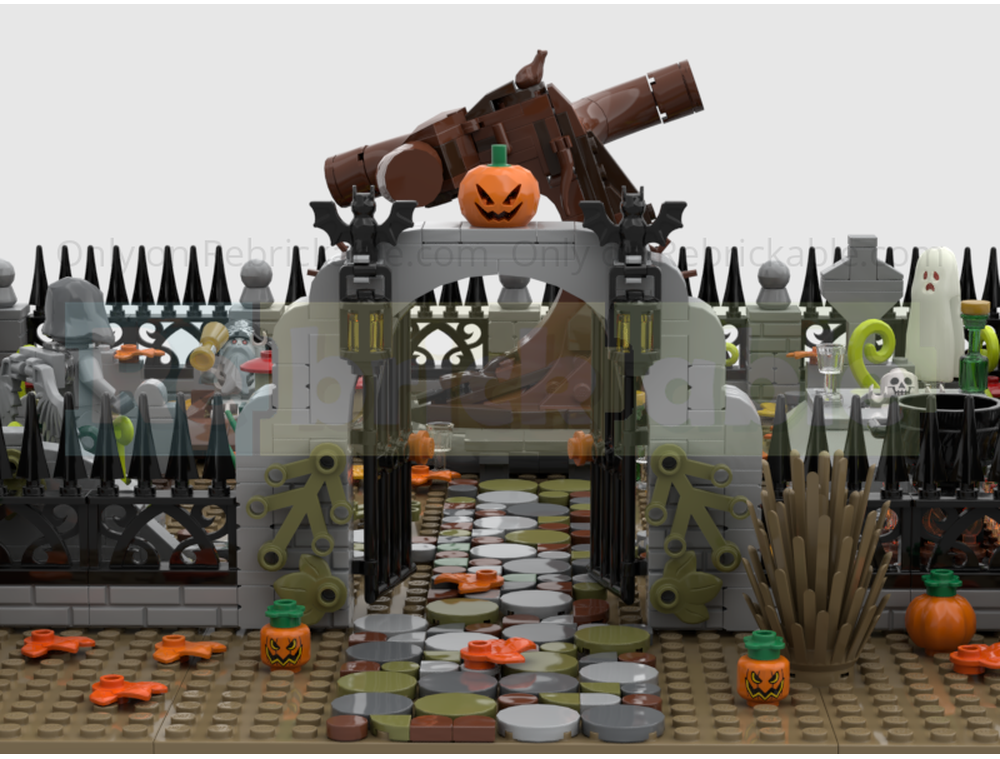Lego Moc Halloween Party By Mlong1013 Rebrickable Build With Lego