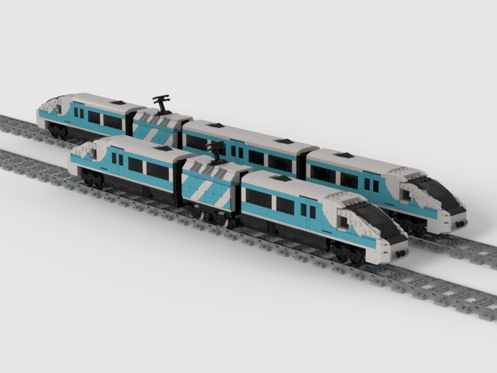 LEGO MOC Arriva train (Modulair) by Toothpick-NL | Rebrickable - Build ...