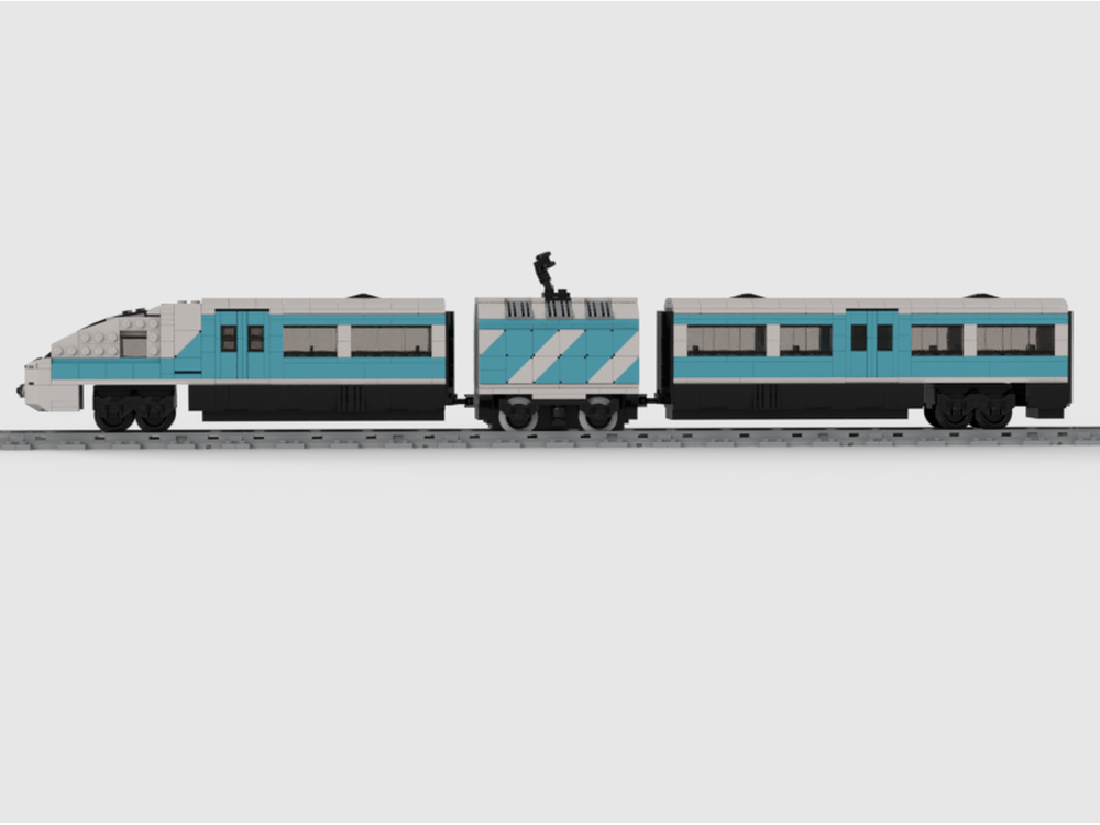LEGO MOC Arriva train (Modulair) by Toothpick-NL | Rebrickable - Build ...