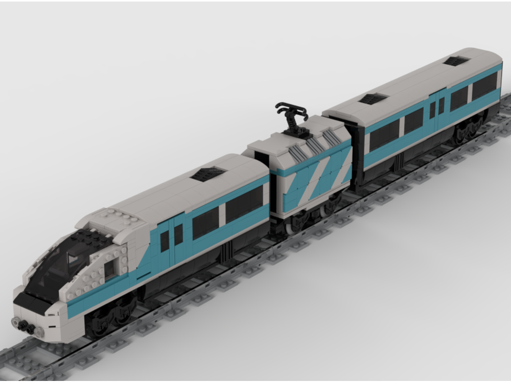 LEGO MOC Arriva train (Modulair) by Toothpick-NL | Rebrickable - Build ...