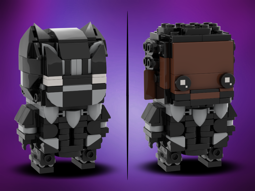 LEGO MOC Black Panther Brickheadz by Ant0noo | Rebrickable - Build with ...