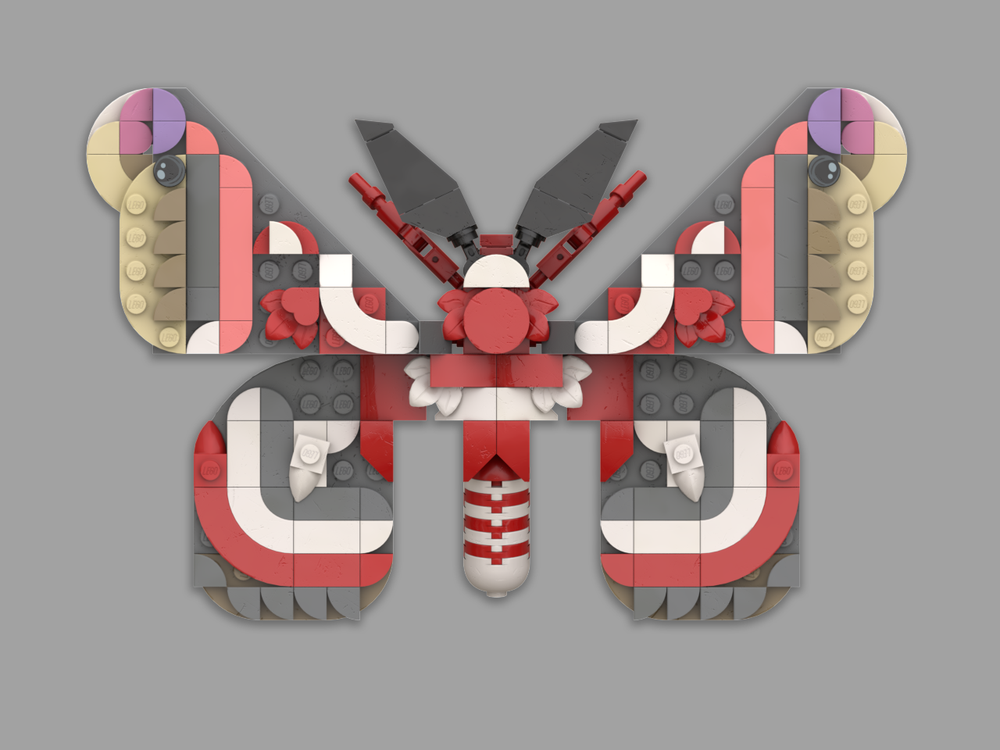 LEGO MOC Cecropia Moth by moptoptrev | Rebrickable - Build with LEGO
