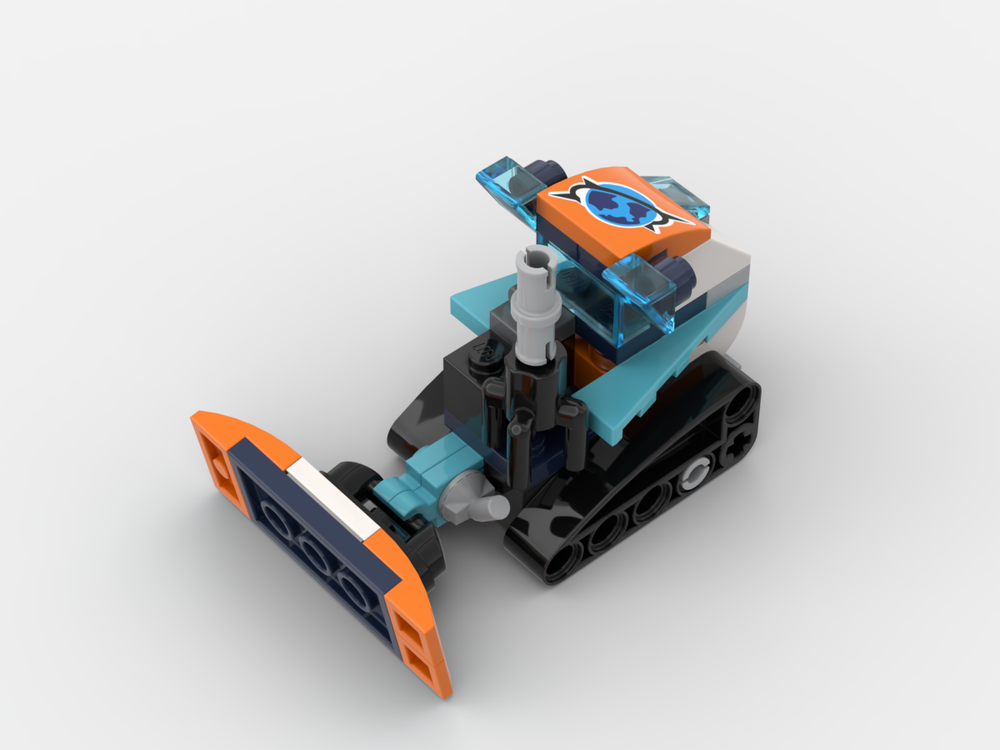 Lego Moc 60376 Arctic Dozer By Brickbash Rebrickable Build With Lego