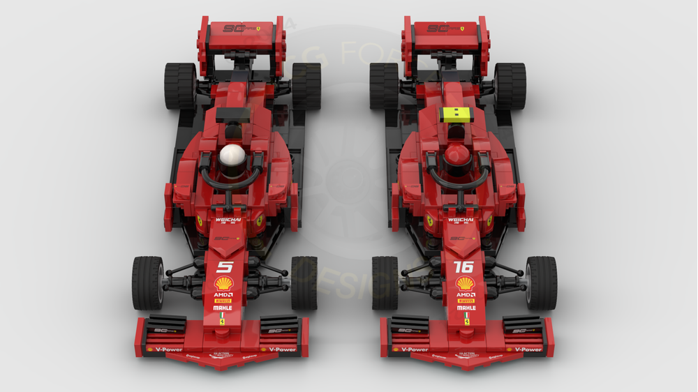 LEGO MOC F1 Ferrari SF90 by CGForceDesigns | Rebrickable - Build with LEGO