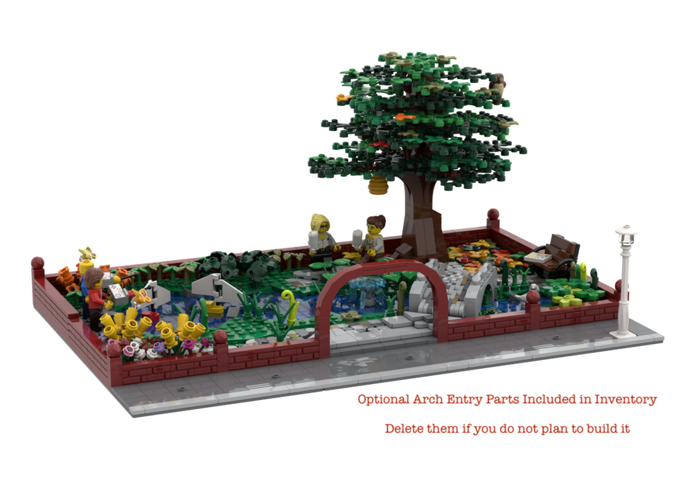 LEGO MOC City Green - Central Park & Pond - 48x32 Baseplate by Brick ...