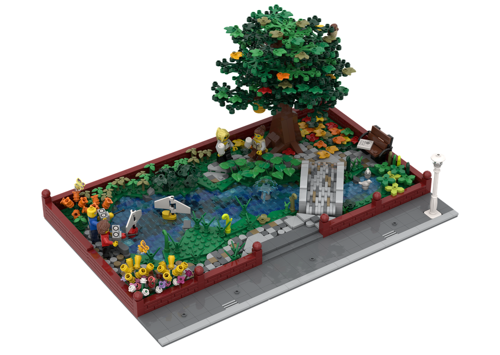 LEGO MOC City Green - Central Park & Pond - 48x32 Baseplate by Brick ...