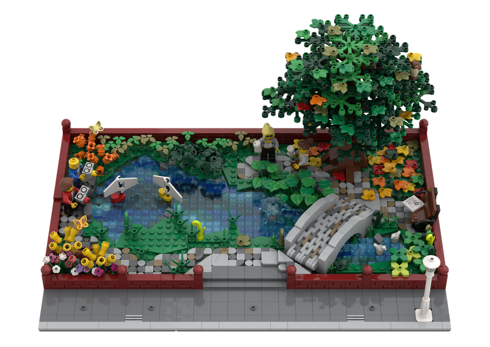LEGO MOC City Green - Central Park & Pond - 48x32 Baseplate by Brick ...