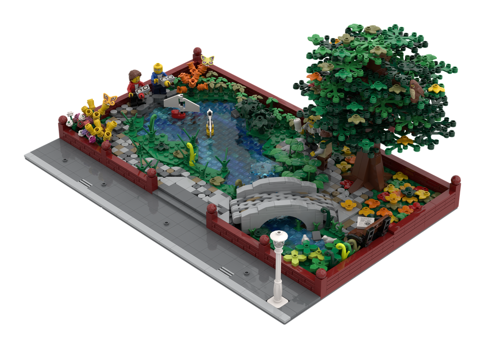 LEGO MOC City Green - Central Park & Pond - 48x32 Baseplate by Brick.Mocman | Rebrickable ...