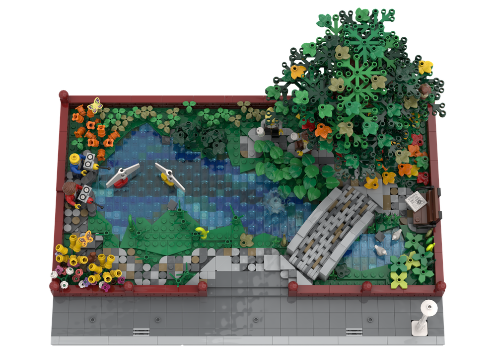 LEGO MOC City Green - Central Park & Pond - 48x32 Baseplate by Brick.Mocman | Rebrickable ...