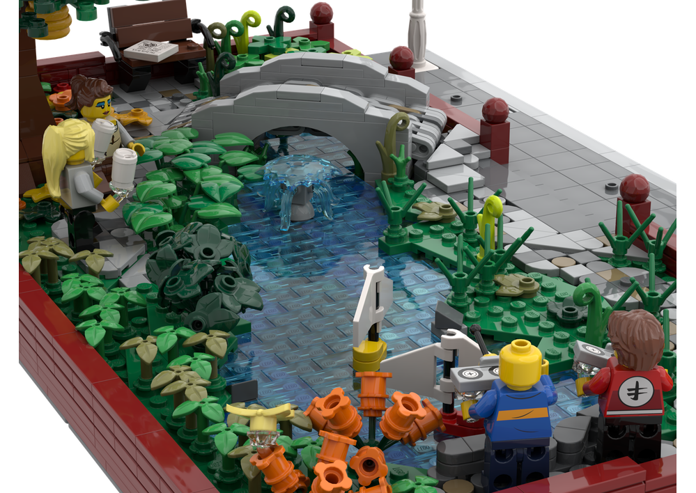 LEGO MOC City Green - Central Park & Pond - 48x32 Baseplate by Brick ...