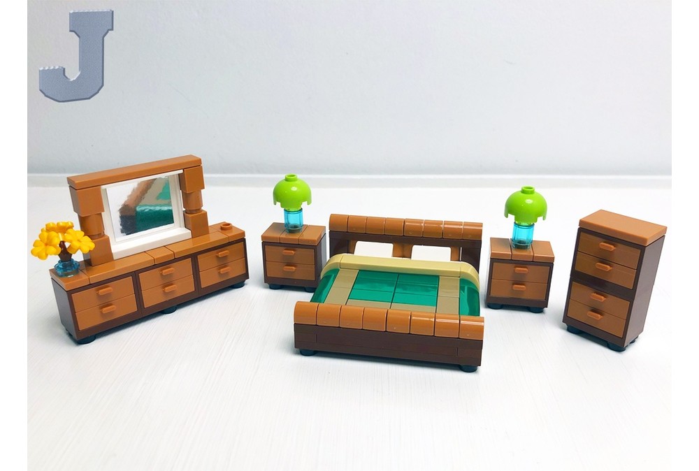 LEGO MOC Contemporary Style Bedroom Set by jaystepher | Rebrickable ...